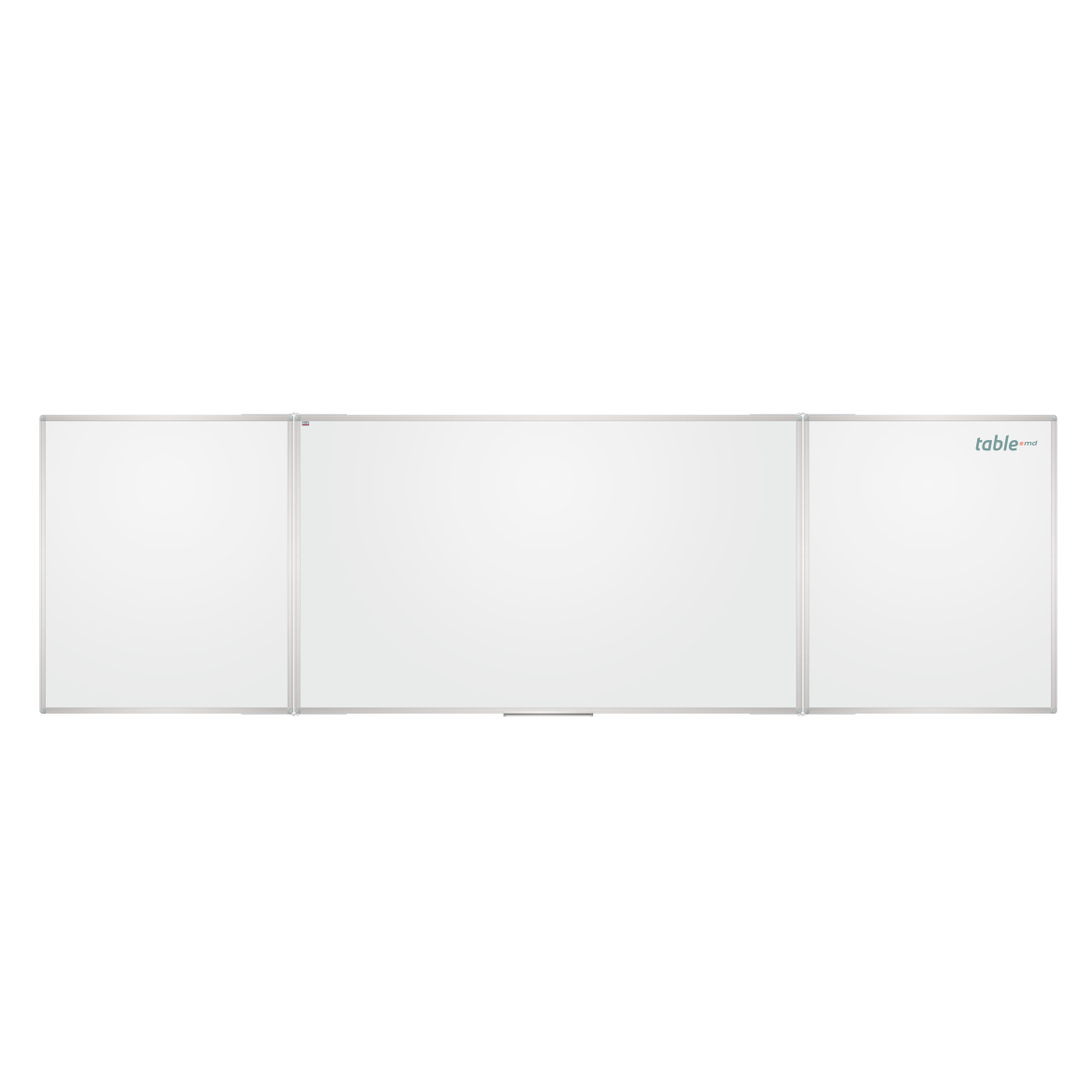 Tabla triptica alba 300x100 cm. Tabla magnetica pentru scoli sau oficii.